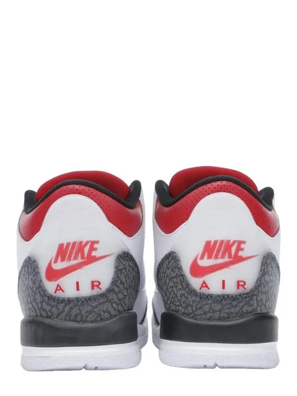 JORDAN 3 Retro Se Fire Red Denim Gs - White/fire Red/black