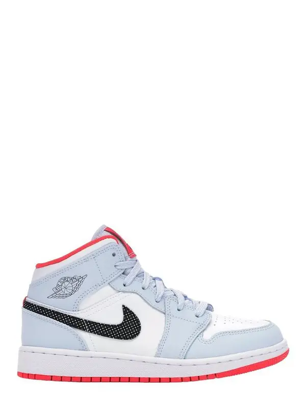 JORDAN 1 Mid Sneakers - Half Blue/black/white