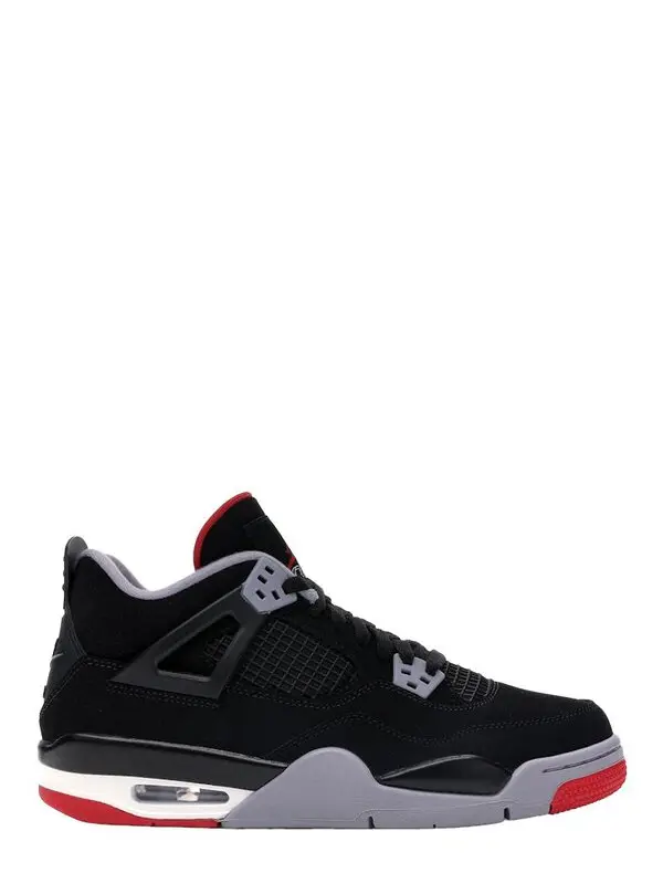 JORDAN 4 Retro Bred 2019 - Black/fire Red/cement Grey