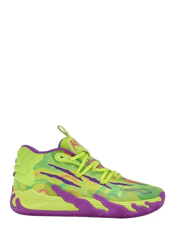 PUMA Lamelo Ball Mb.03 Sparkin Sneakers - Safety Yellow/purple Glimmer