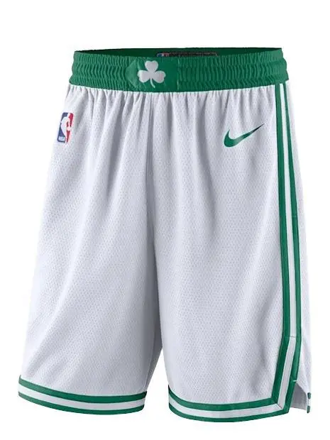 Nike Nba Boston Celtics Association Edition Swingman Drifit Shorts - White/green