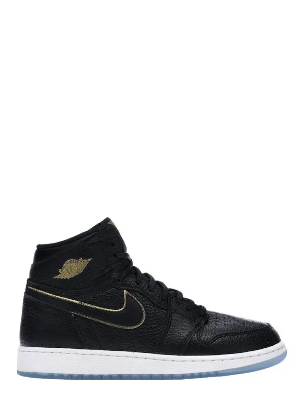 JORDAN 1 Retro High Sneakers - Black/metallic Gold/summit White