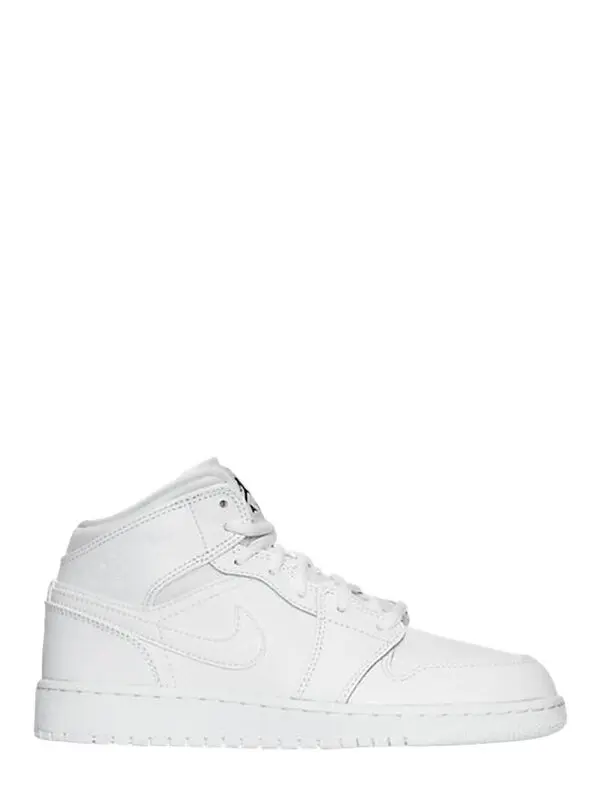JORDAN 1 Retro Mid Sneakers - White/black