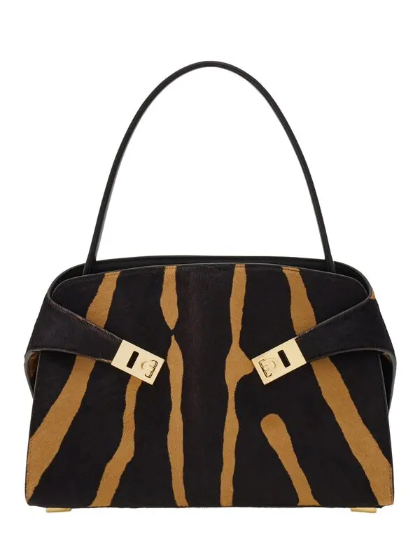 FERRAGAMO Hug Soft Shoulder Bag - Brown