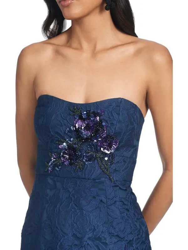 Sachin & Babi Edie Floral Gown - Midnight