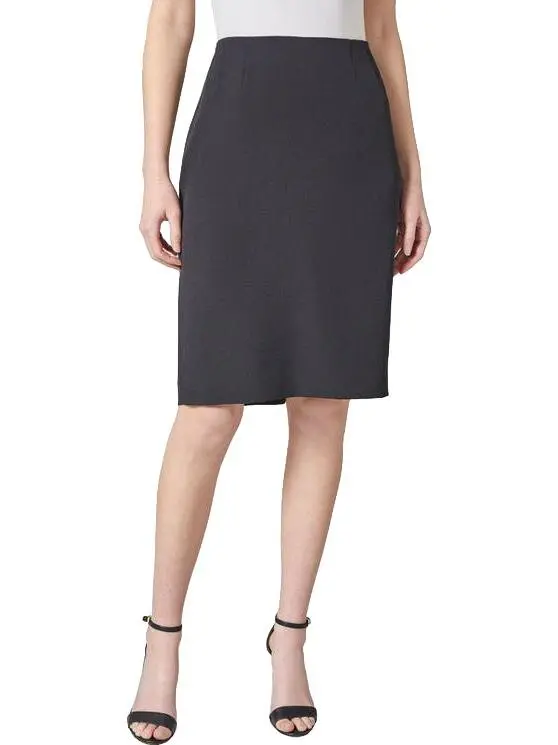 KASPER Stretch Crepe Pencil Skirt - Black