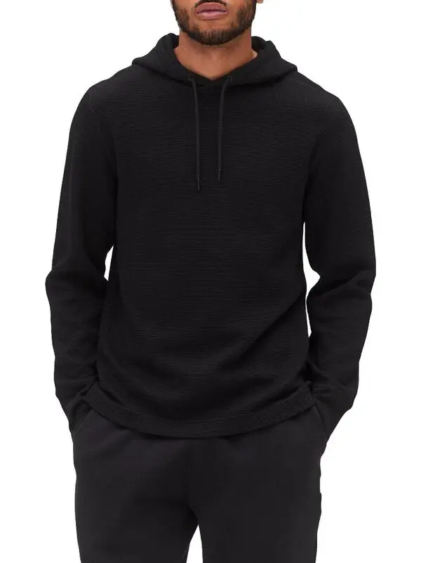 Reigning Champ Lightweight Cotton Blend Waffle Hoodie - Black