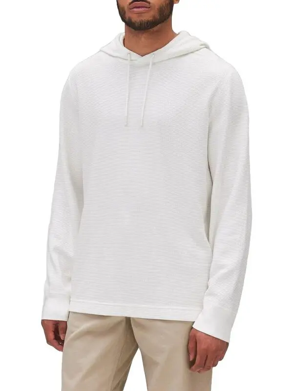 Reigning Champ Lightweight Cotton Blend Waffle Hoodie - Championship White