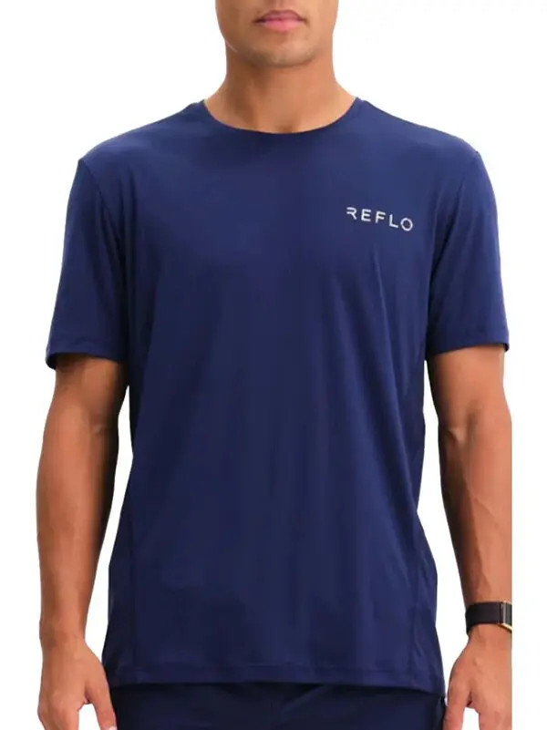 REFLO Hudson Recycled Active T-shirt - Navy