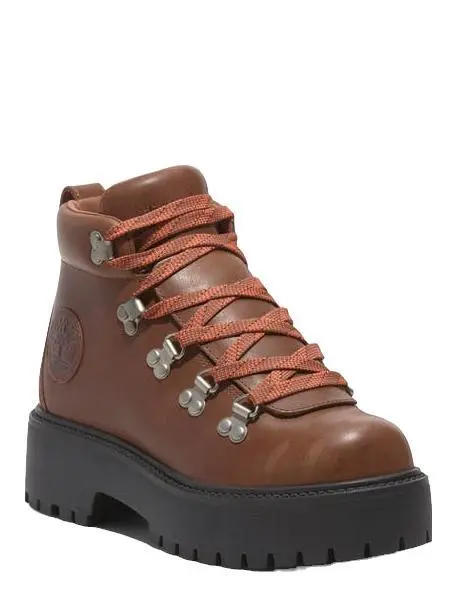 Timberland Stone Street Platform Boots - Rust Full Grain