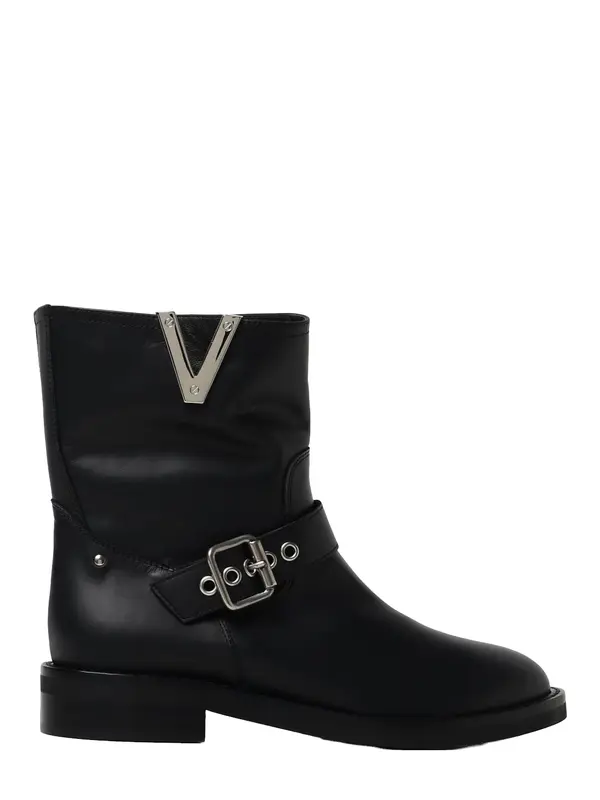 VIA ROMA 15 Buckled Boots - Black