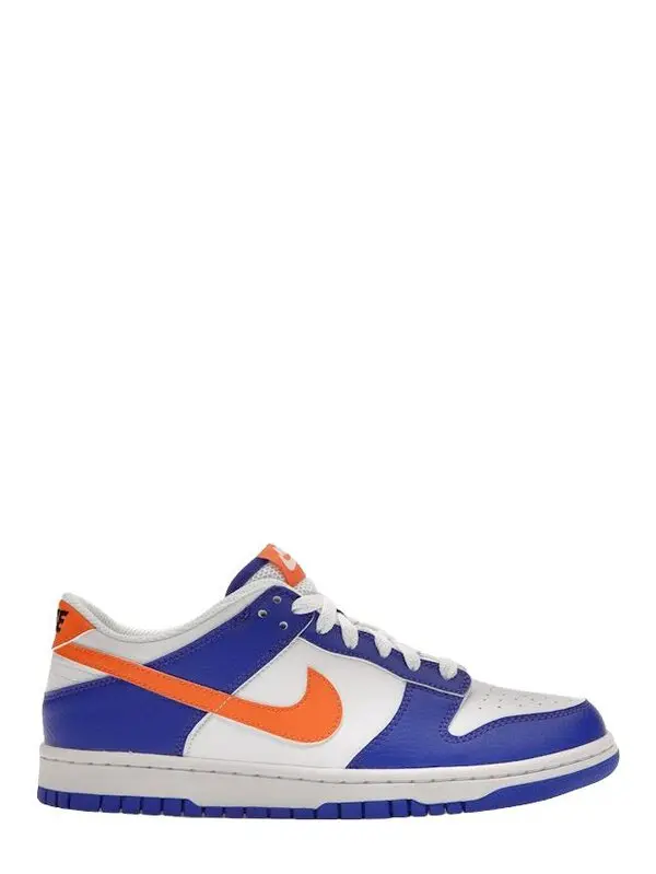 Nike Dunk Low Knicks Grade School Sneakers - Blue Joy/bright Mandarin/white