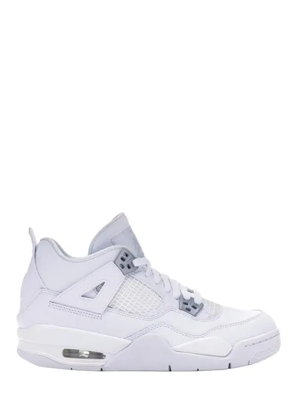 JORDAN 4 Retro Pure Money Gs - White/metallic Silver/pure Platinum
