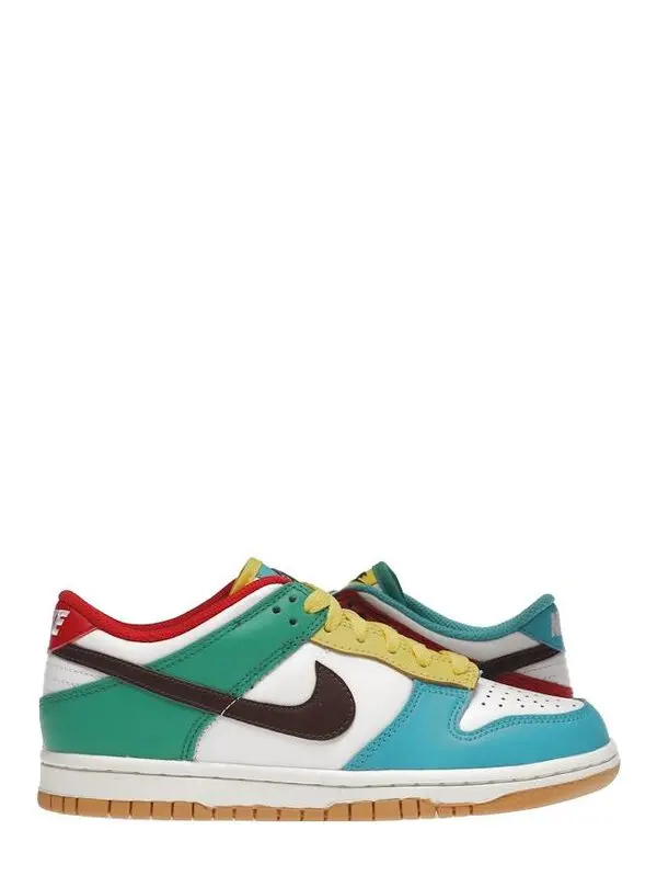 Nike Dunk Low Free 99 Gs - White/light Chocolate/roma Green
