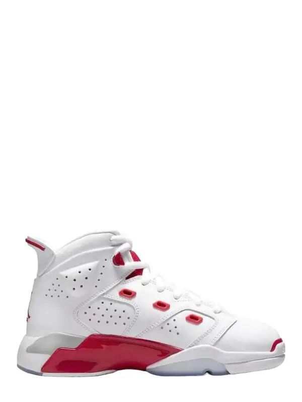 JORDAN 61723 Athletic Sneakers - White/university Red/metallic Platinum