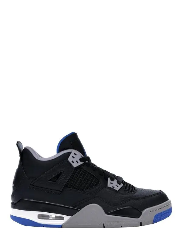 JORDAN 4 Retro Motorsports Alternate Gs Sneakers - Black/soar/matte Silver