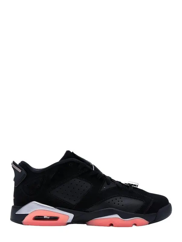 JORDAN 6 Retro Low Sneakers - Black/sunblush/metallic Silver