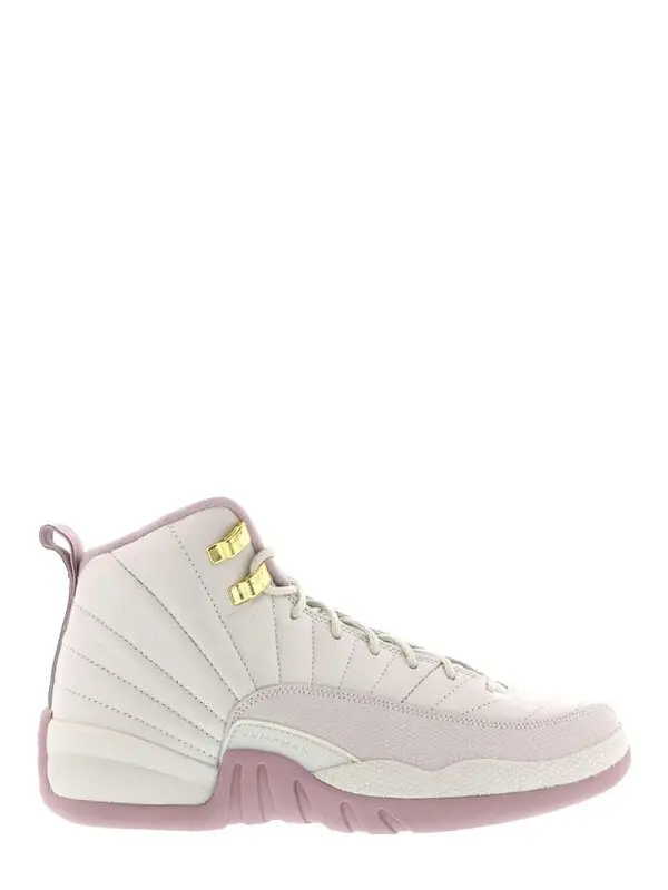 JORDAN 12 Retro Heiress Sneakers - Light Bone/metallic Gold Star/plum Fog