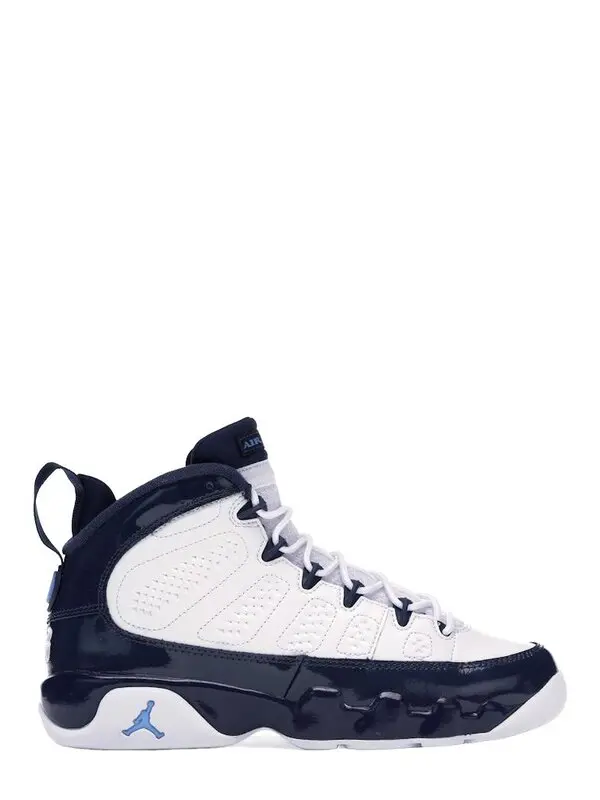 JORDAN 9 Retro Pearl Blue Sneakers - White/university Blue/midnight Navy