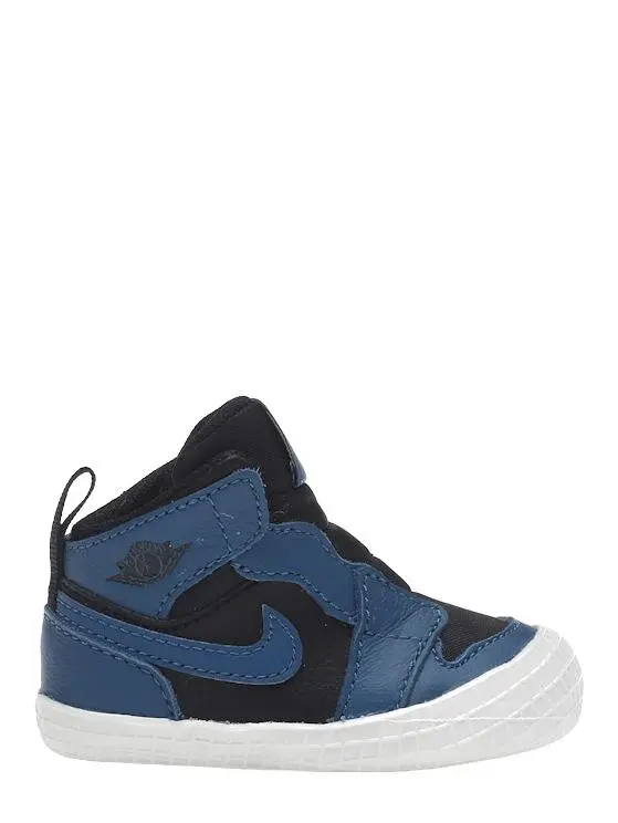 JORDAN 1 Crib Bootie - Dark Marine Blue/black/white