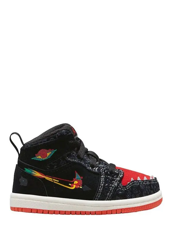 JORDAN 1 Mid Se Siempre Familia Sneakers - Black/sail/roma Green