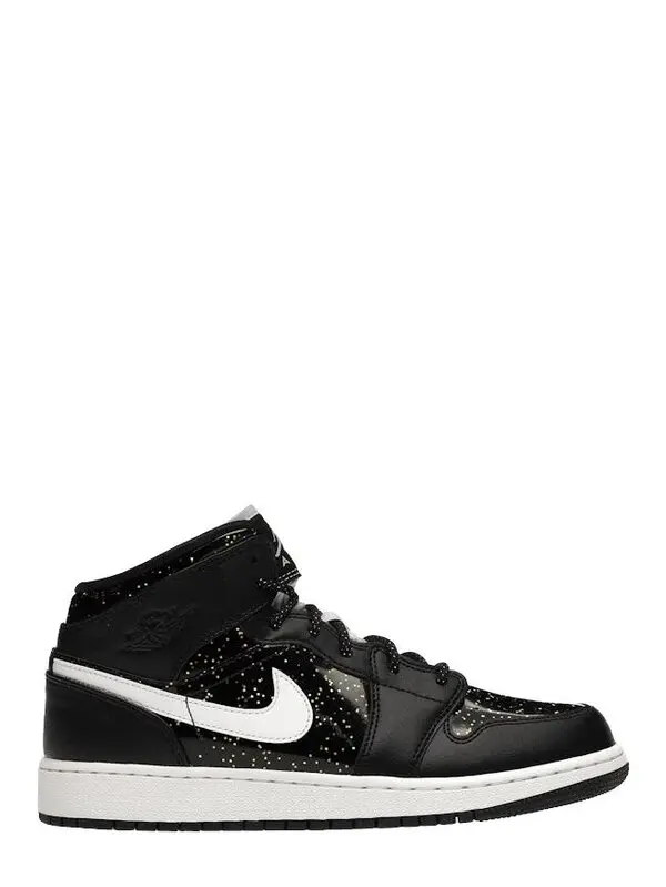 JORDAN 1 Mid Specklein Sneakers - Black/white