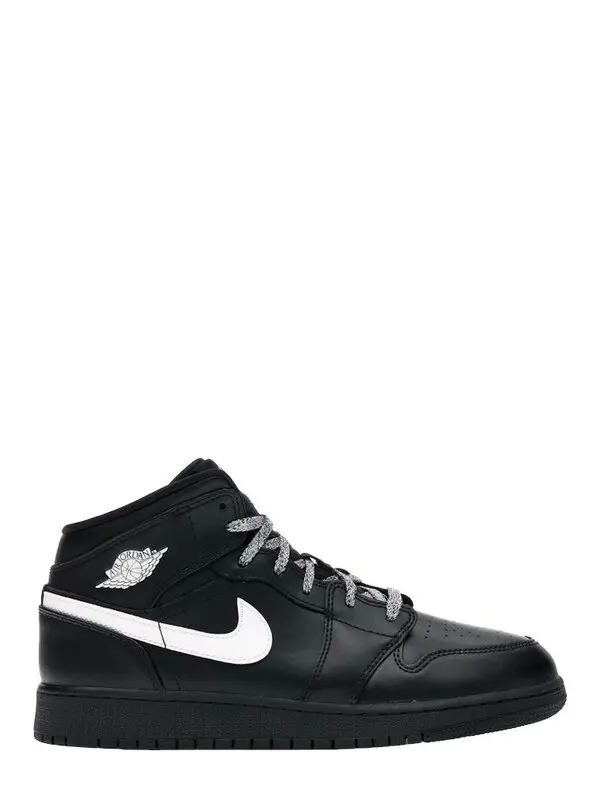 JORDAN 1 Mid Speckle Sneakers - Black/white
