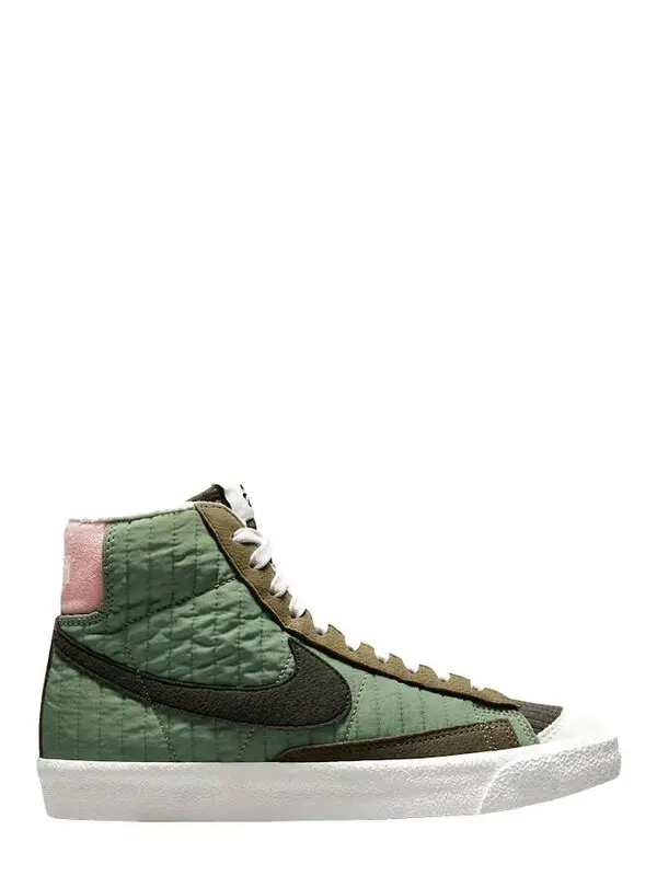Nike Blazer Mid 77 Premium Toasty Sneakers - Oil Green/sail/medium Olive