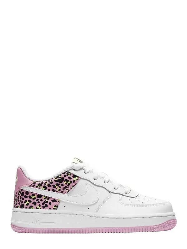 Nike Air Force 1 Low 07 Pink Leopard Sneakers - White/pink Rise/barely Volt