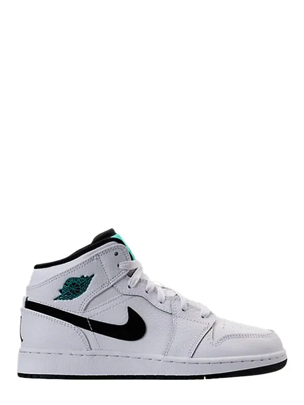 JORDAN 1 Retro Mid High-top Sneakers - White/black