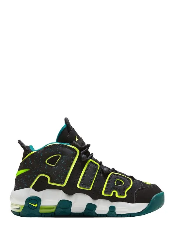 Nike More Uptempo Low Sneakers - Black/geode Teal/clear Jade