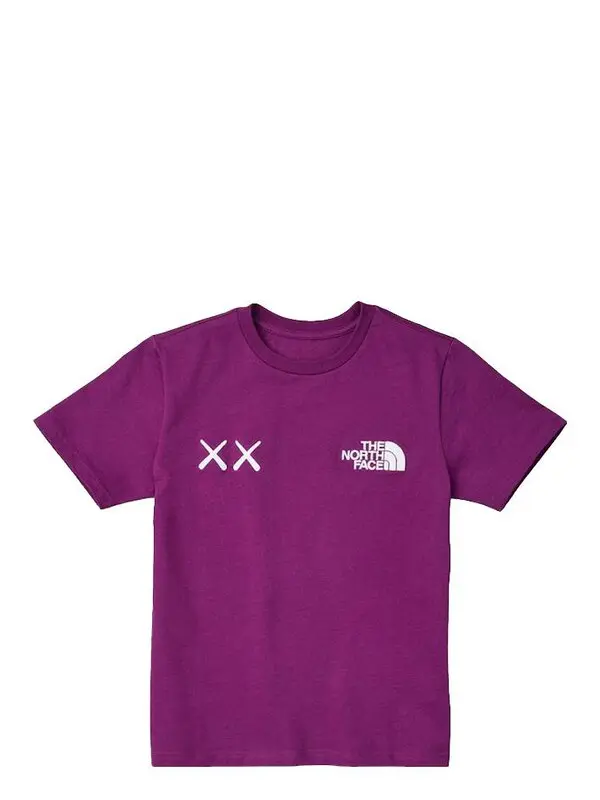 KAWS X The North Face Youth Tee Shirt - Pamplona Purple