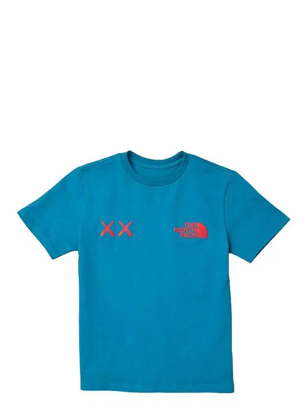 KAWS X The North Face Youth Tee Shirt - Deep Lagoon