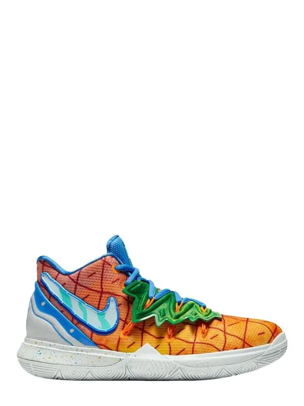 Nike Kyrie 5 Spongebob Pineapple House Sneakers - Orange/green/blue