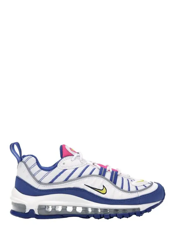 Nike Air Max 98 Sneakers - White/indigo Force/laser Fuchsia
