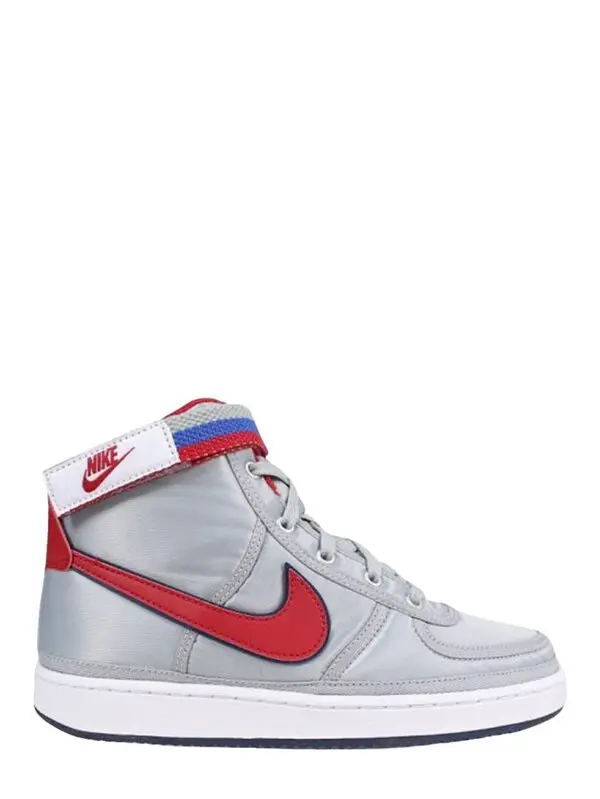 Nike Vandal High Supreme Sneakers - Metallic Silver/red