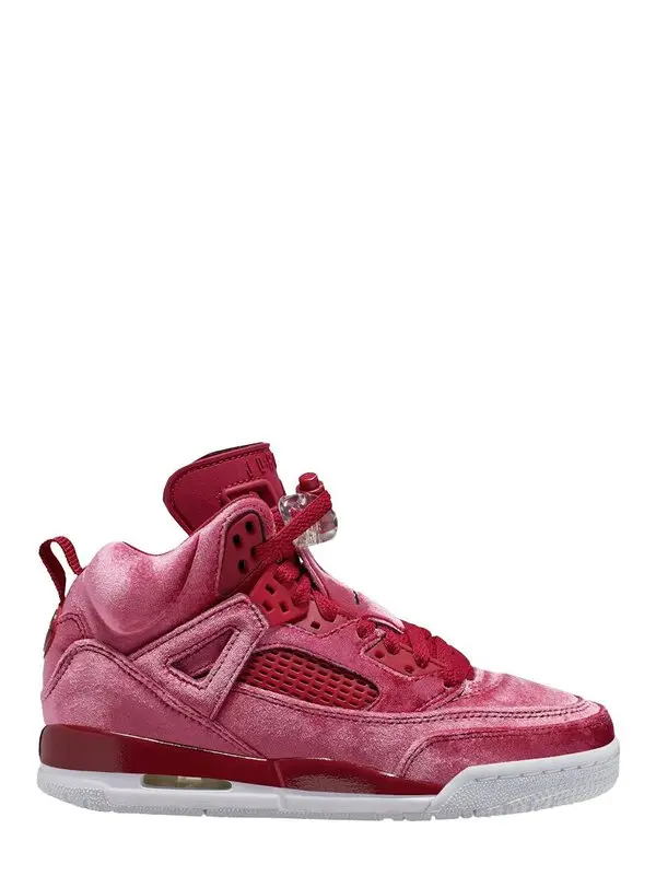 JORDAN Spizike Velvet Sneakers - Noble Red/black/white