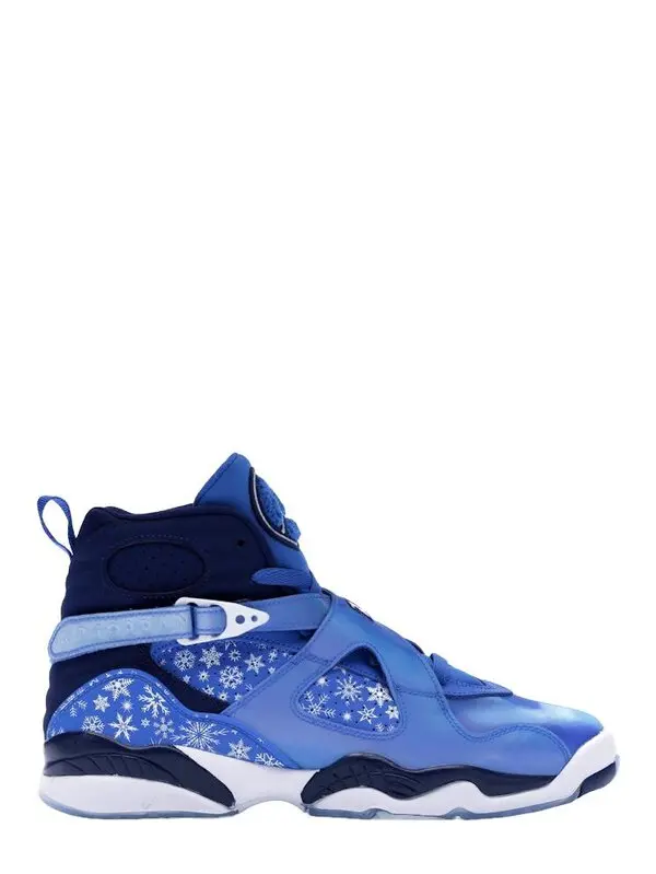 JORDAN 8 Retro Snow Blizzard Sneakers - Cobalt Blue Blaze/blue Void/white