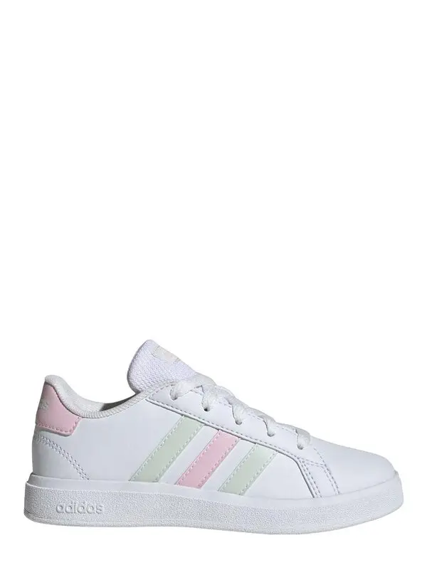 Adidas Grand Court Sneakers - Cloud White/crystal Jade/clear Pink