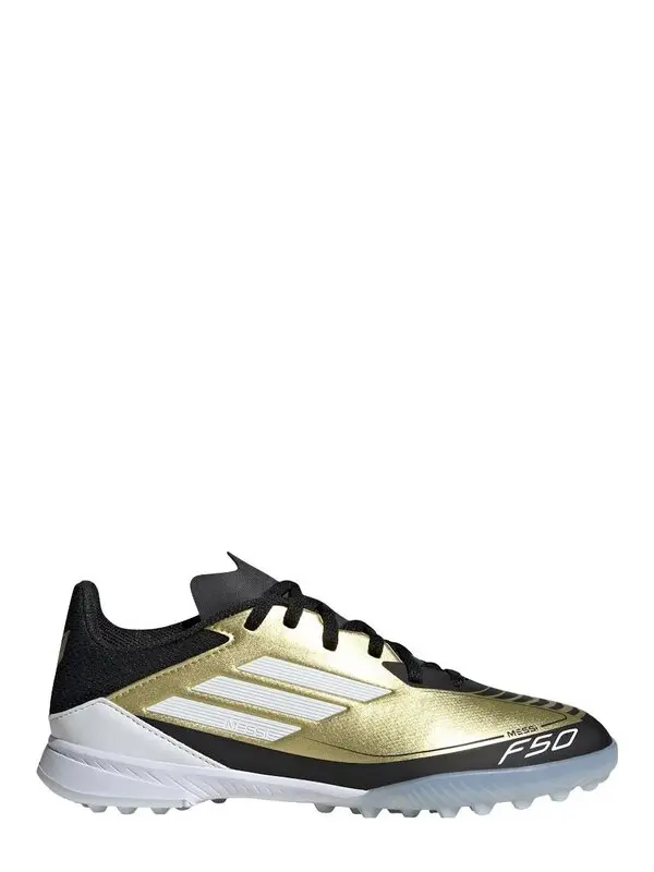 Adidas F50 League Turf Messi Sneakers - Gold Metallic/cloud White/core Black