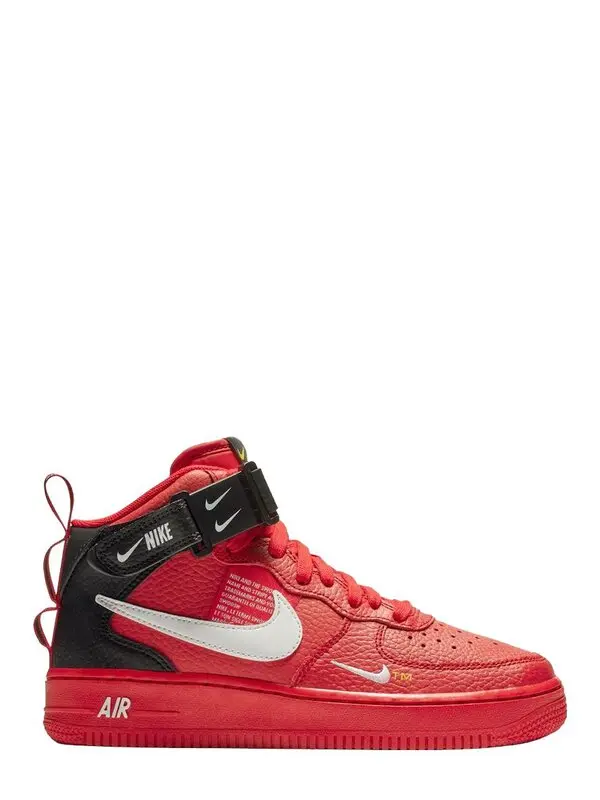Nike Air Force 1 Mid Utility Sneakers - University Red/white/black
