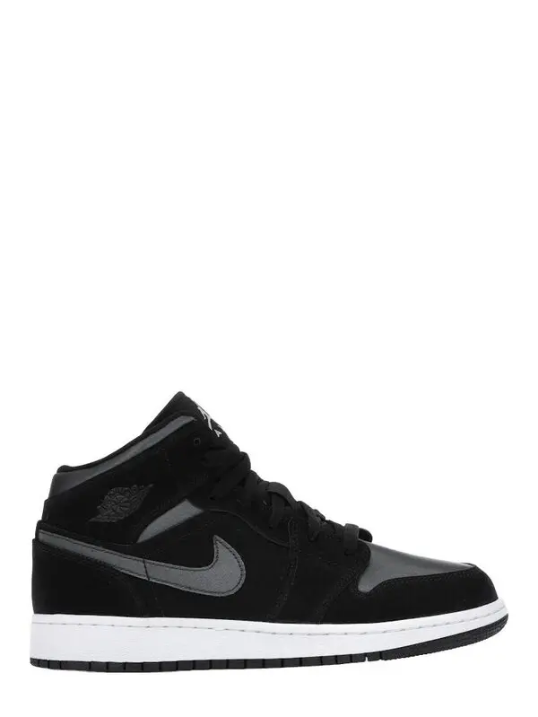 JORDAN 1 Mid High-top Sneakers - Black/grey