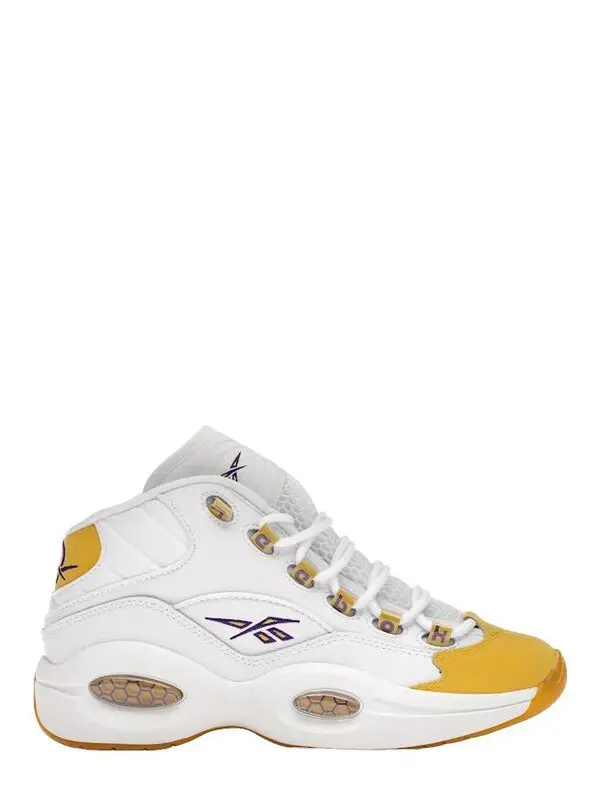 REEBOK Question Mid Toe Sneakers - White/yellow/ultraviolet