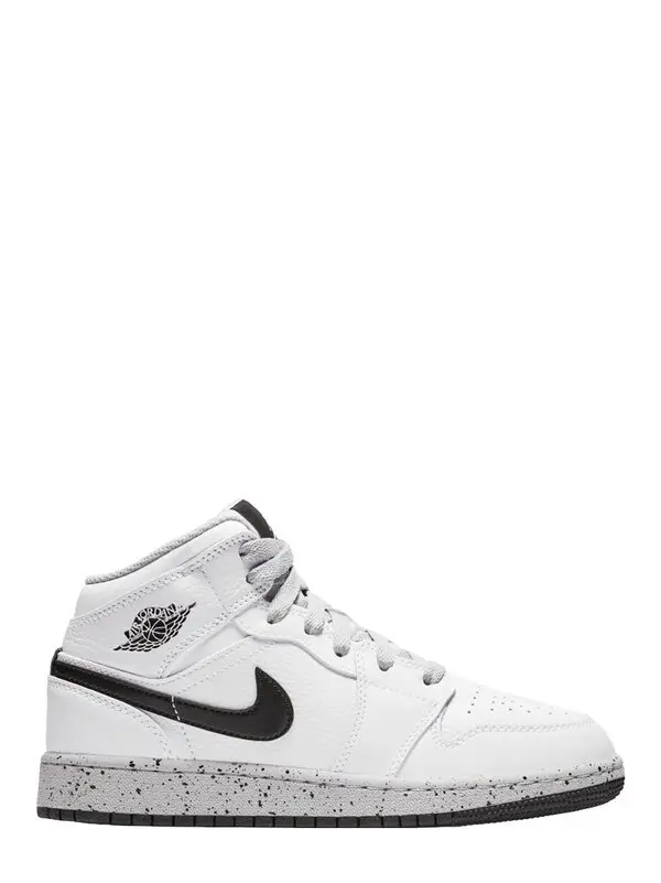 JORDAN 1 Mid Cement Sneakers - White/black/wolf Grey