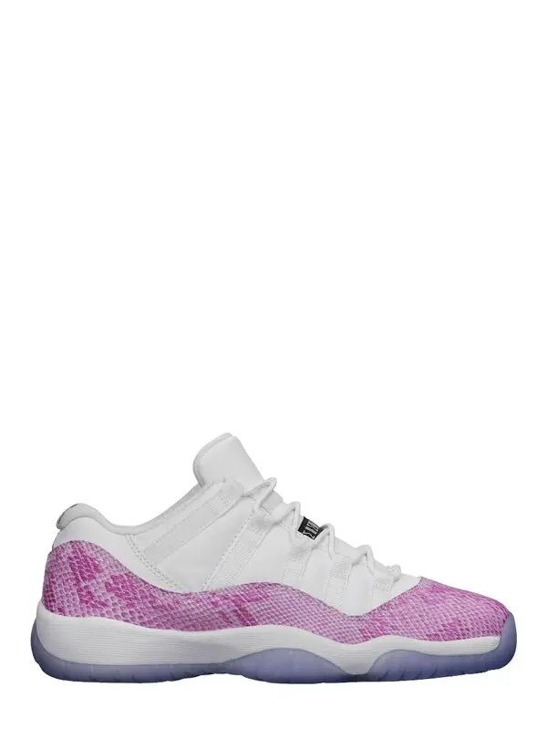 JORDAN 11 Retro Low Top Sneakers - White/black/pink