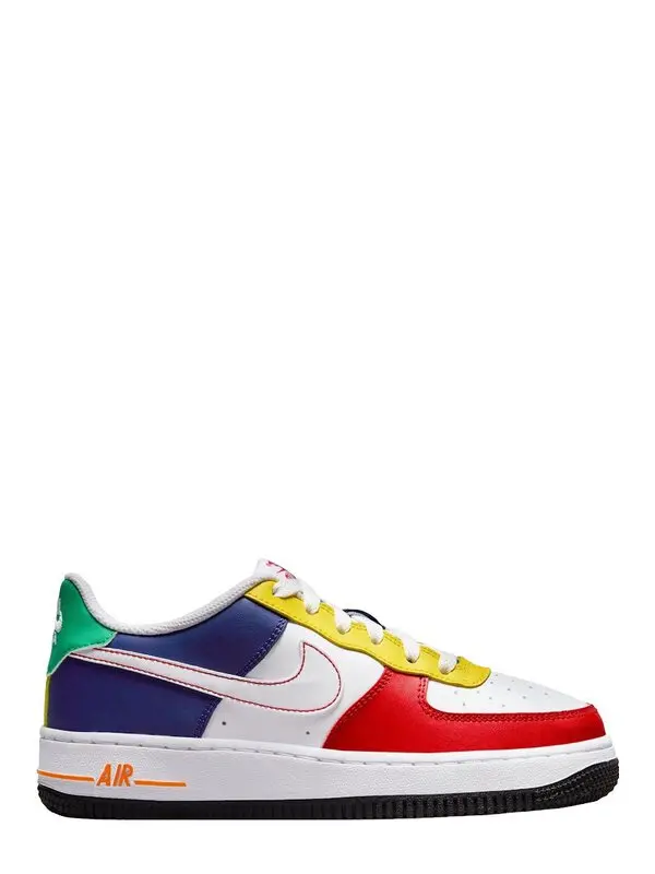 Nike Air Force 1 Low '07 Lv8 Sneakers - University Red/deep Royal Blue/opti Yellow
