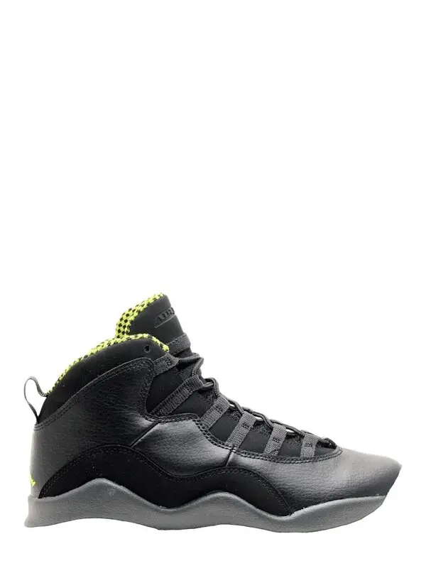 JORDAN 10 Retro Sneakers - Black/vnm Green/cl Grey