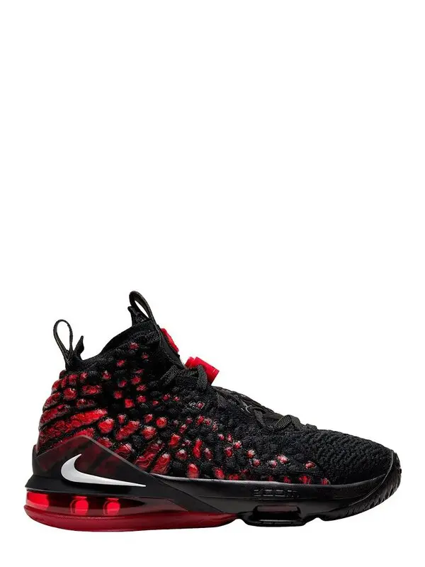 Nike Lebron 17 Infrared Gs Sneakers - Black/white/university Red