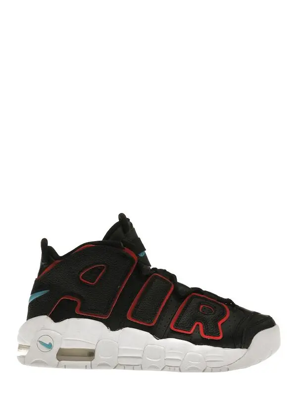 Nike Air More Uptempo Sneakers - Black/fusion Red/grey Fog