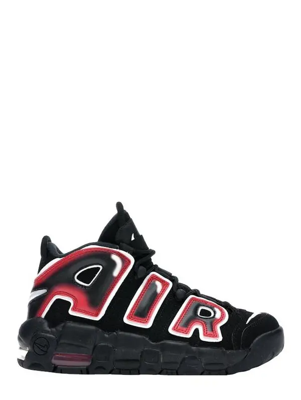 Nike Air More Uptempo Sneakers - Black/white/laser Crimson